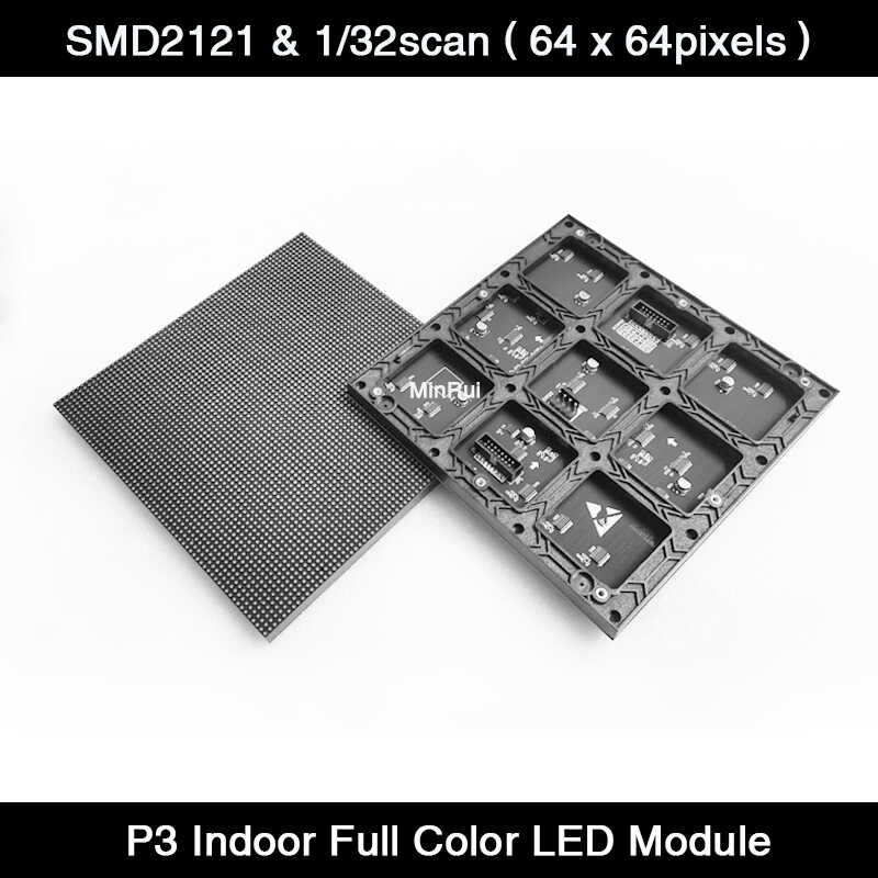 HD P3 Indoor Full Color SMD RGB Video Sign 192X192mm Matrix LED Display ...