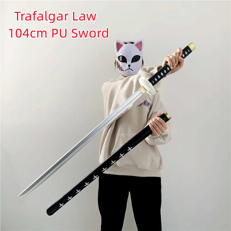 104cm FC Cosplay Sword 1:1 Anime One Piece Sword Zoro Trafalgar Law ...