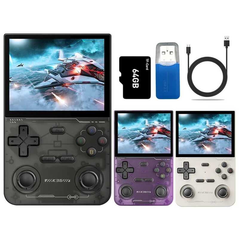 K36 Handheld Game Player 40+ Emulators 3.5 Inch IPS Screen Video Gaming ...
