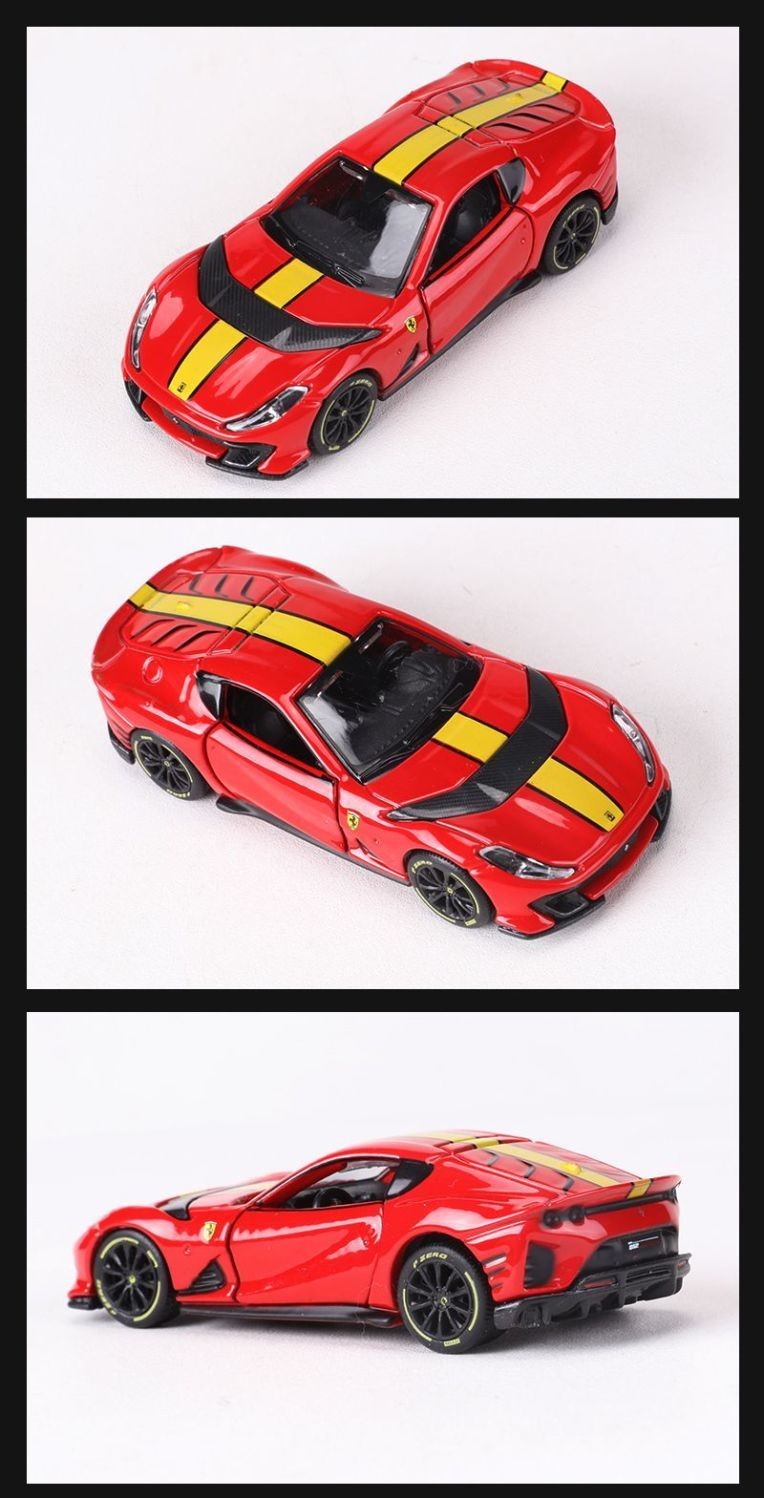 Bburago 1:64Ferrari812 Competizione Openable Realistic Alloy Car Model ...