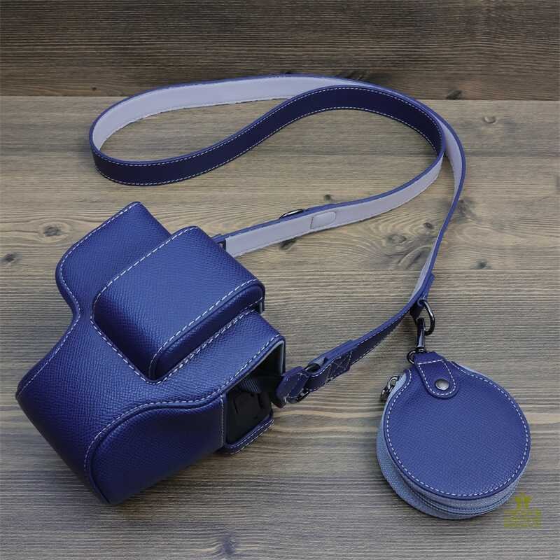 Camera [Hiyan] Retro Bag For Canon EOS R50 R100 PU Leather Half Camera ...