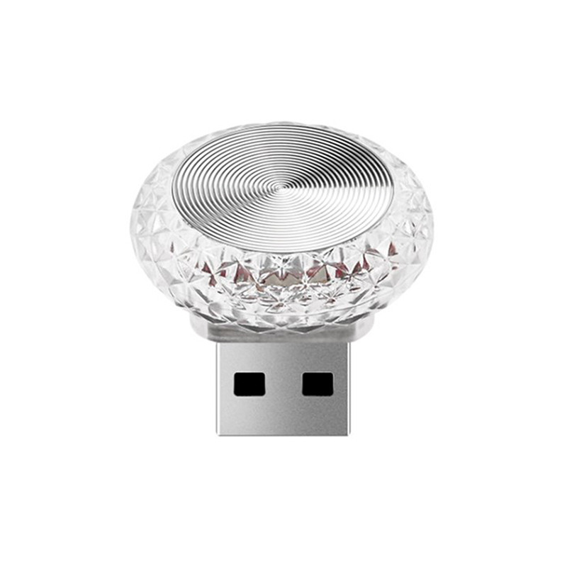 Portable Car USB Ambient Light Mini LED Decorative Atmosphere Lamps for ...