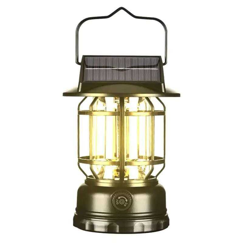 Solar Camping Light Motion Sensor Rechargeable Tent Light Lantern ...
