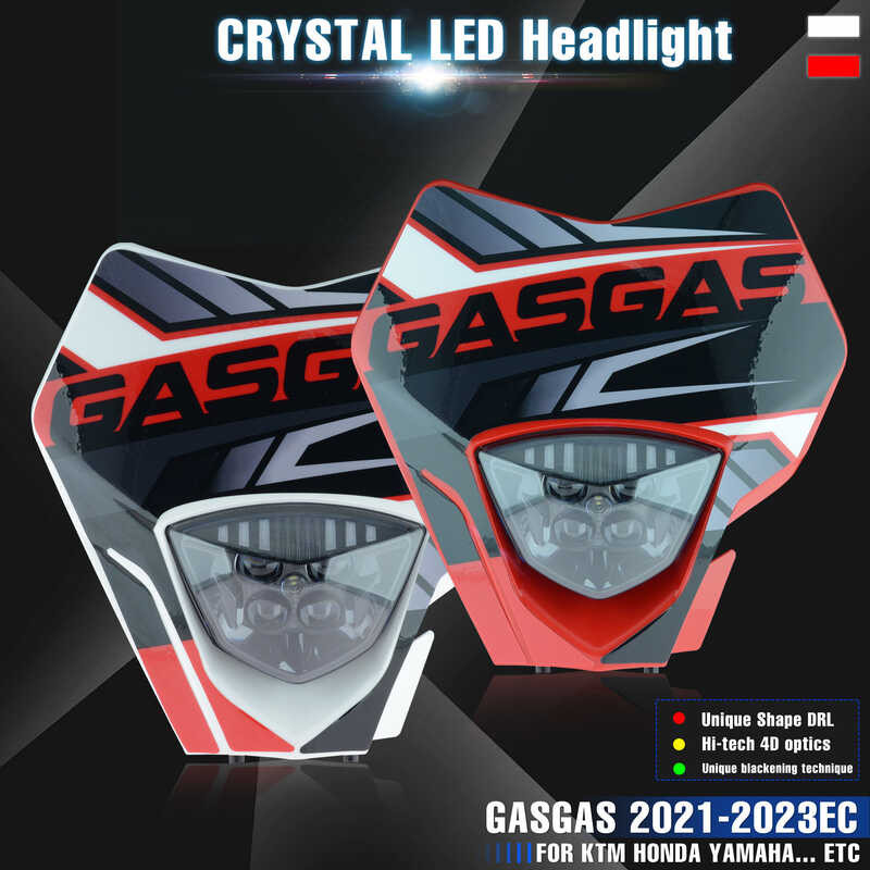 Motorcycle - SPACEMOTO Kristal - Headlight Headlamp Para Sa GASGAS 2021-2023 EC 2021 2022 2023 ...