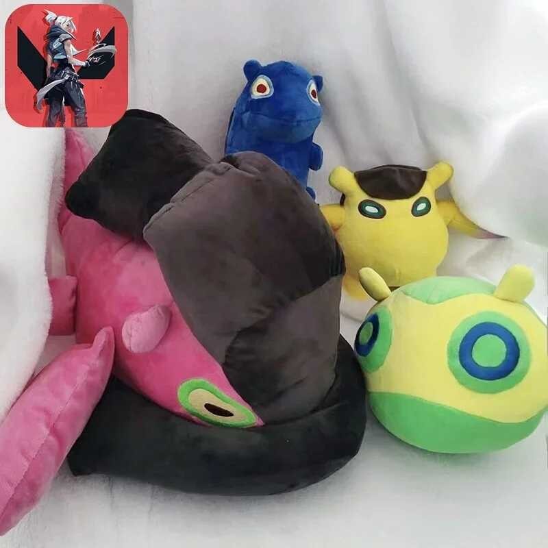 ๓ Valorant Plush Wingman Gekko Pet Toys Game Peripherals 15/45 Cm ...