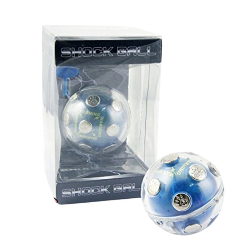 Blue Golden Shocking Ball Electric Shock Prank Toy Stress Game Party ...