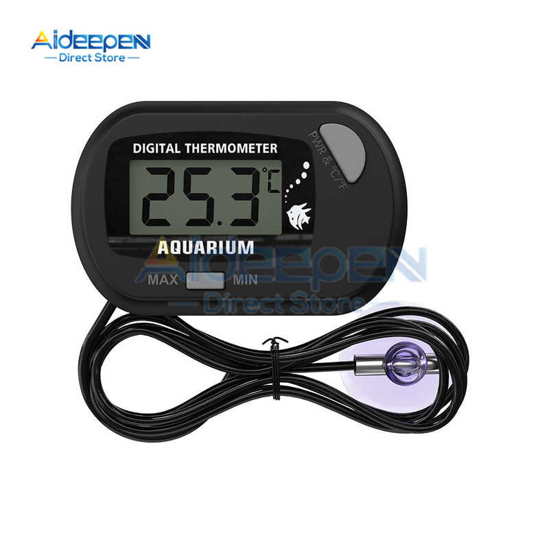 Std-1 Digital Aquarium Thermometer Waterproof Fish Tank Temperature ...