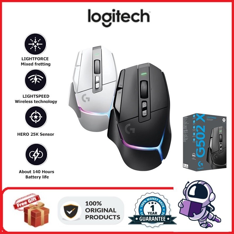 （2590-518）Logitech G502 X LightSpeed Wireless Gaming Mouse 25600DPI ...