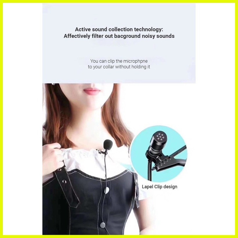 100% original Awei MK1 Clipper Microphone 3.5mm jack noise reduction ...
