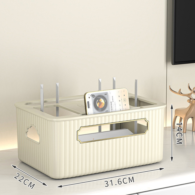 WiFi Router Storage Box TV Set-top Box Rack Socket Wire Organizer ...