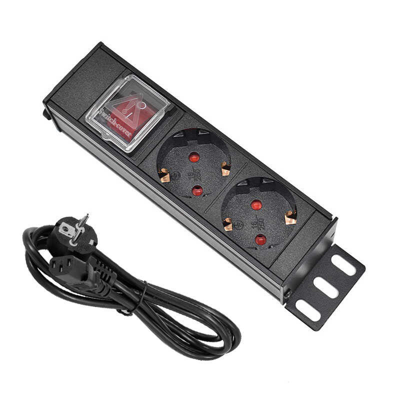 Power Strip PDU Distribution Unit Cabinet 2 Way AC German Socket Break ...