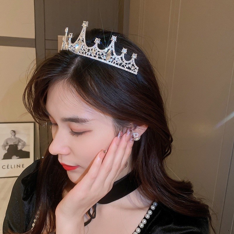 Crown Headdress Children Princess Crowns Girls Rhinestone Birthday ...