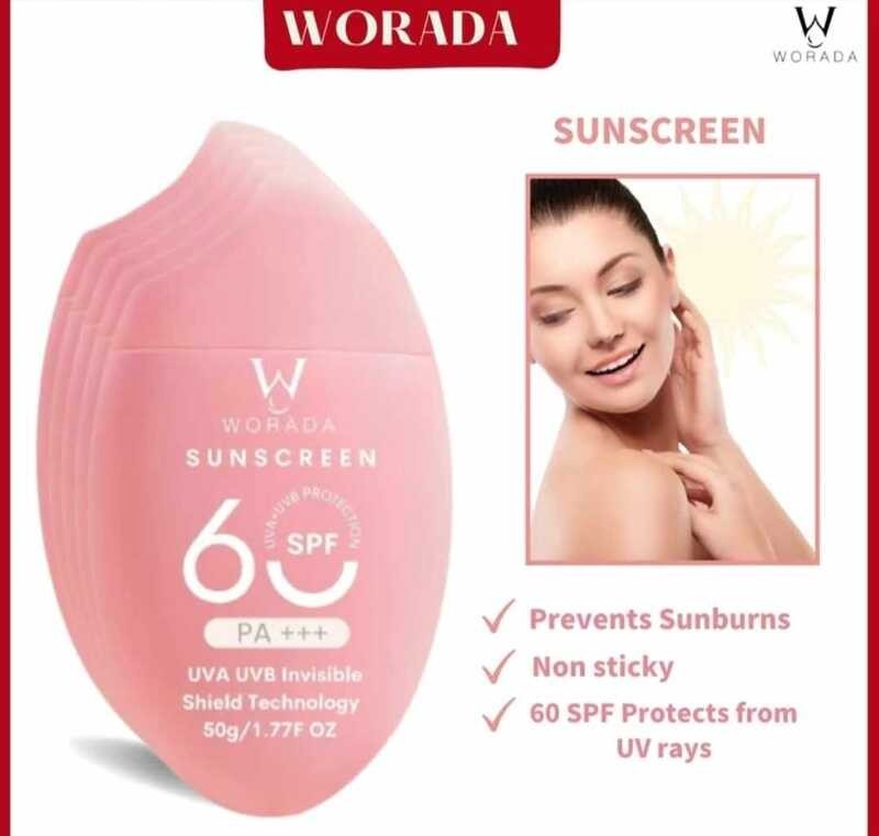 WORADA Sunscreen Spf 60 PA+++ 50g | Shopee Philippines