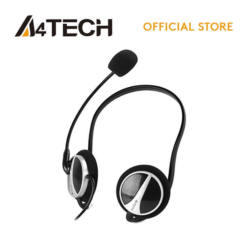A4Tech COD HS-5P 3.5mm Behind-The-Neck Stereo Sound Tangle Free Cable ...