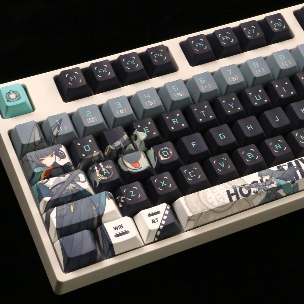 Hoshimi Miyabi Keycap Cherry Profile 129 Keys PBT Dye Sublimation Cute ...