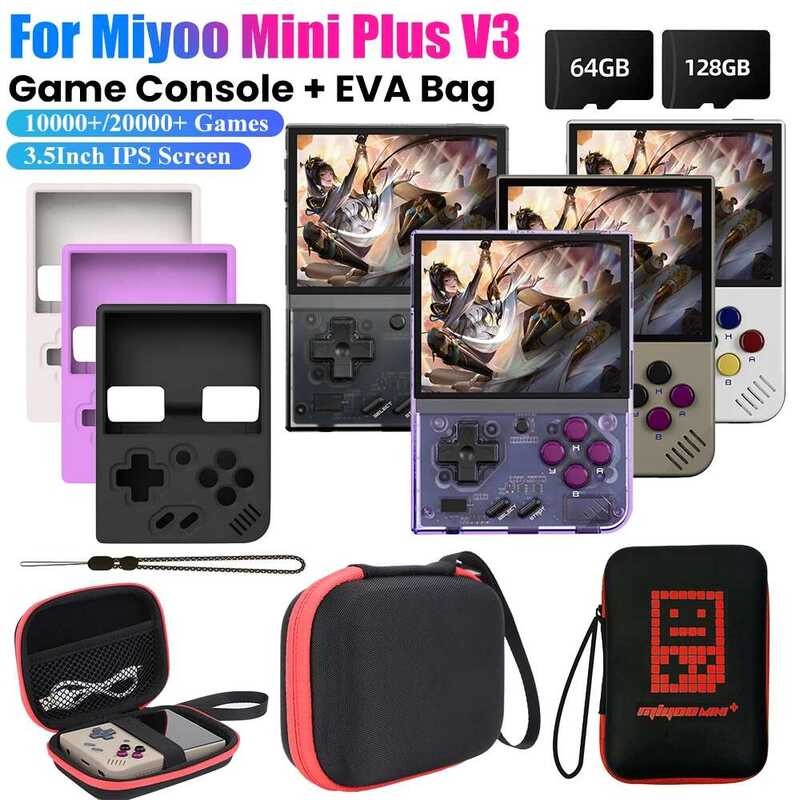 Para Sa Miyoo Mini Plus V3 Handheld Console 3.5Inch IPS Screen Retro ...