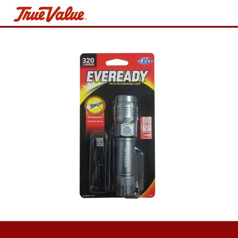 Metal Eveready Rechargeable Flashlight 320 Lumens (Vmahl8) () | Shopee ...