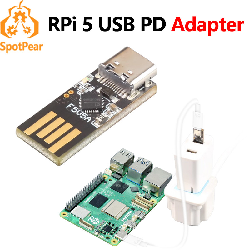 Raspberry Pi 5 USB A C Mini PD Trigger Activation Power Adapter To ... Raspberry Pi 5 USB A C Mini PD Trigger Activation Power Adapter To ...