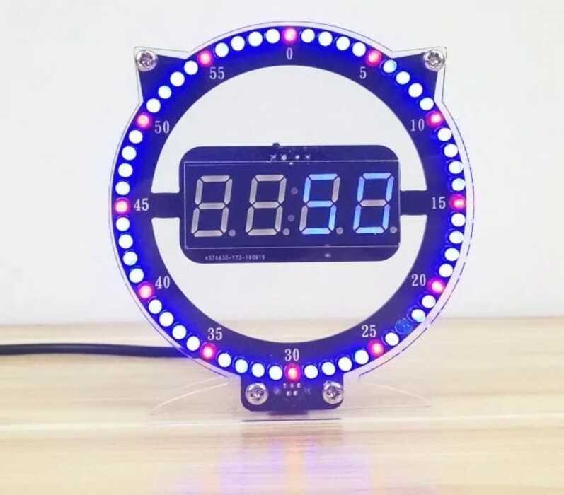 Fun LED Alarm Clock DIY Electronic Soldering Kit Digital LED Display ...