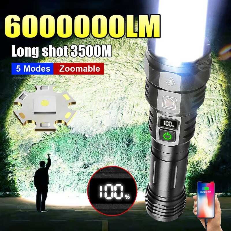 3 2024 Most Powerful Flashlight Super Bright Rechargeable Led Torch ...