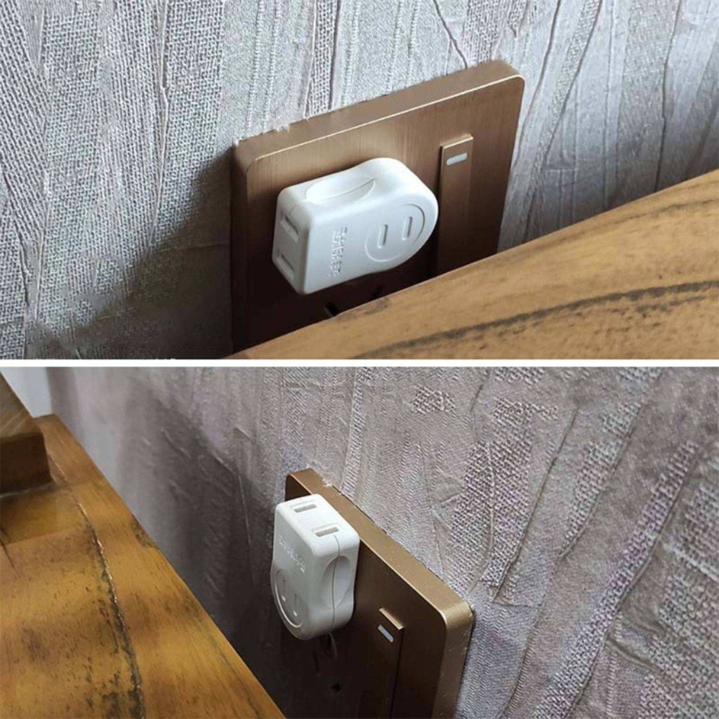 Power Extension Adapter 2-Prong 2 Outlets 90 Degree Angled Plug Adapter ...