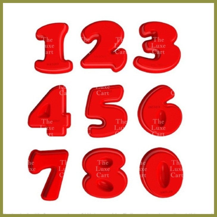 6inch Silicone Number Cake Molder Mini Small Bento Number Birthday ...