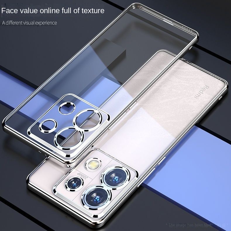 Ultra-thin Plating Silicone TPU Phone Case For Xiaomi Redmi Note 13 Pro ...