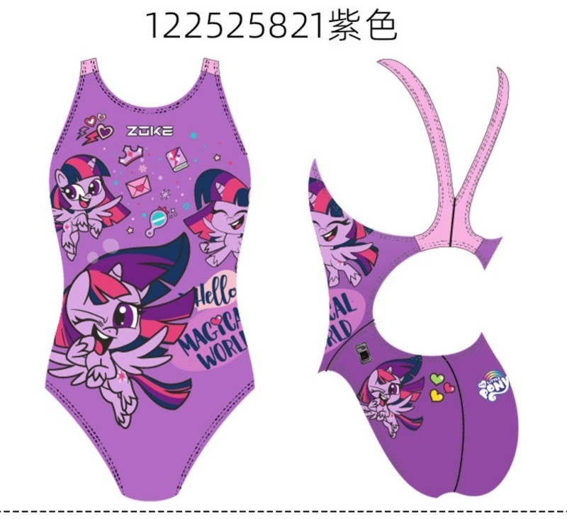 Zoke Girl Swimwear Kids Racing Competitive Swimsuit Girls Training ...