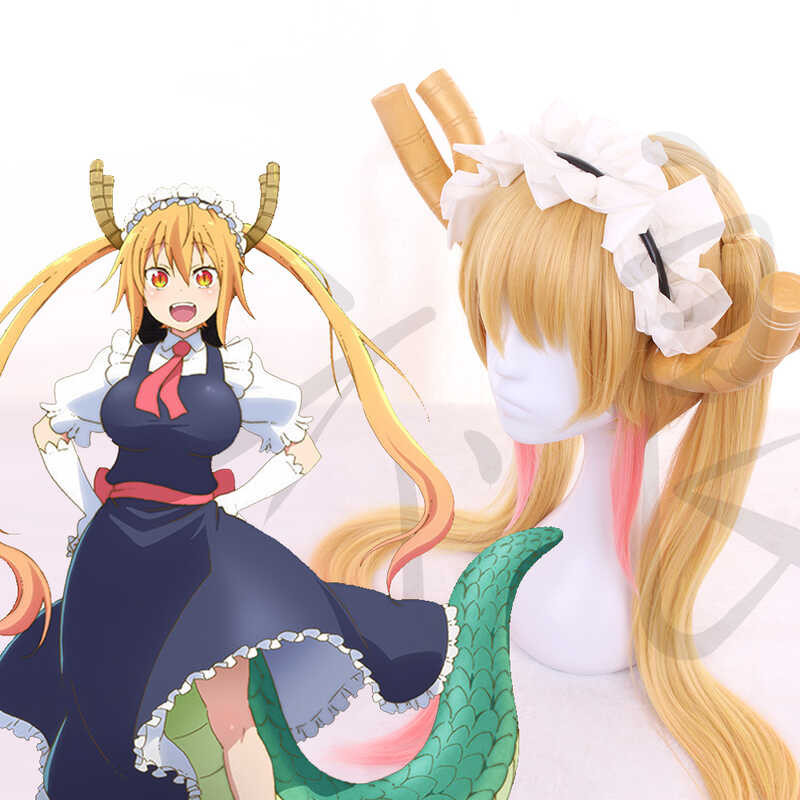 Anime Dragon Maid Tohru Cosplay Wig Elma Kamui Kanna Iruru Quetzalcoatl ...
