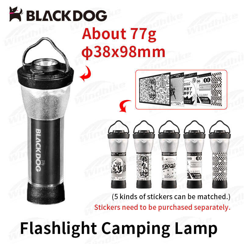 Dog Naturehike Black Outdoor Portable Flashlight Ultralight 8H Lighting ...