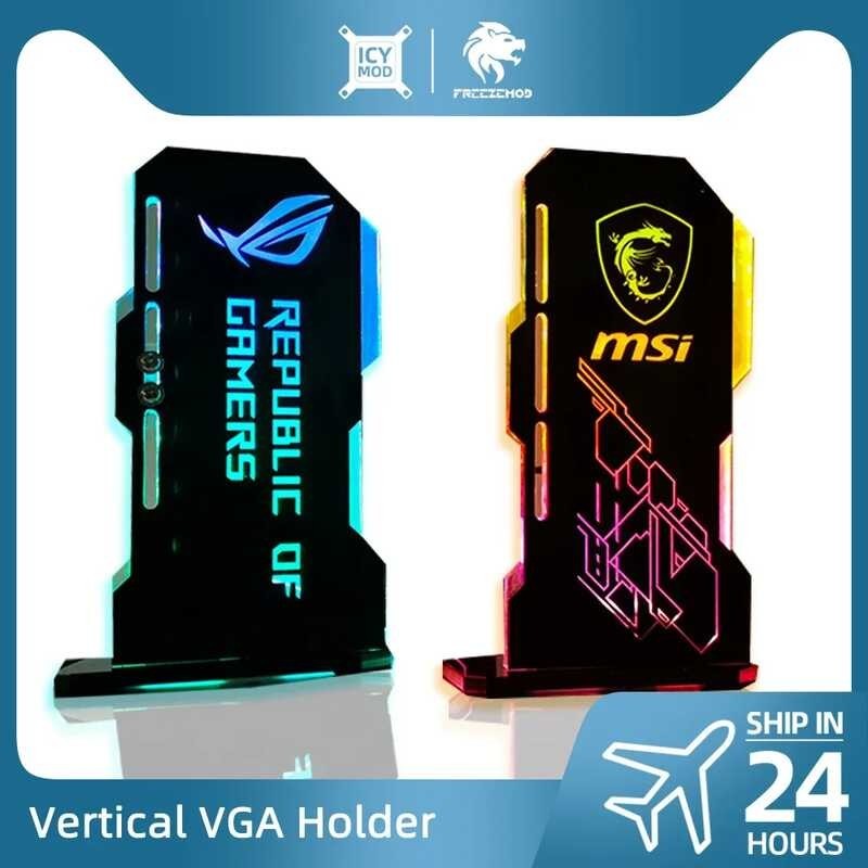 Bracket MSI VGA ARGB Customizable Vertical GPU Holder PC ROG Video Card ...