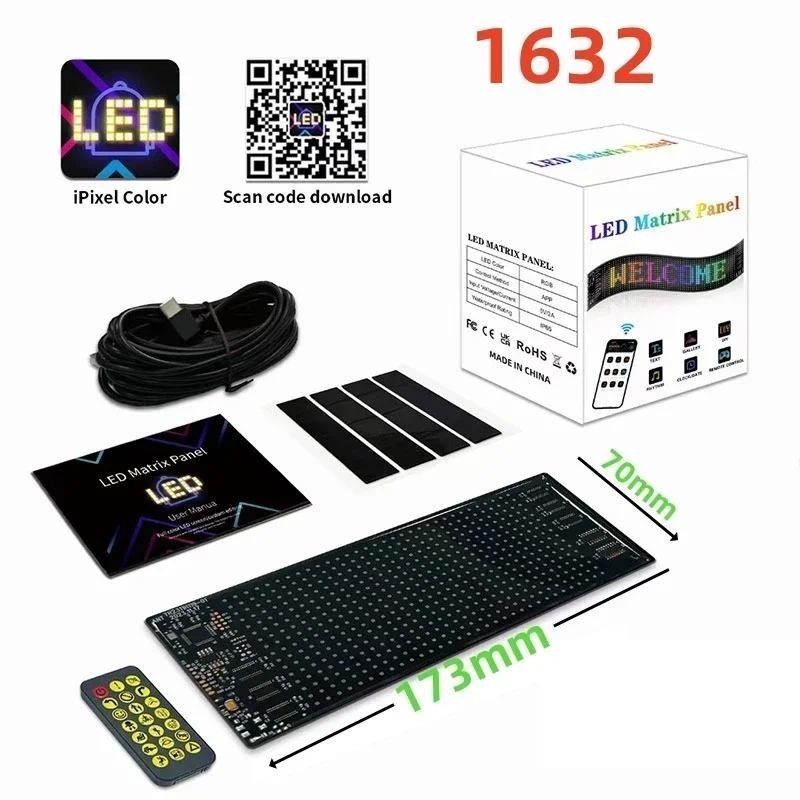 LED Matrix Pixel Panel Multilingual APP Programmable DIY Scrolling ...
