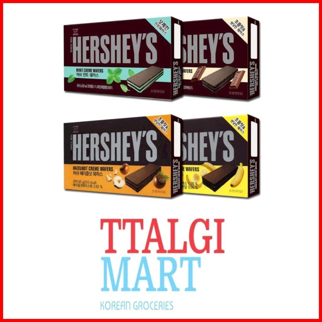 ๑ ☜ Hershey's wafers stick (Choco Creme Wafers, Mint Creme wafers and ...