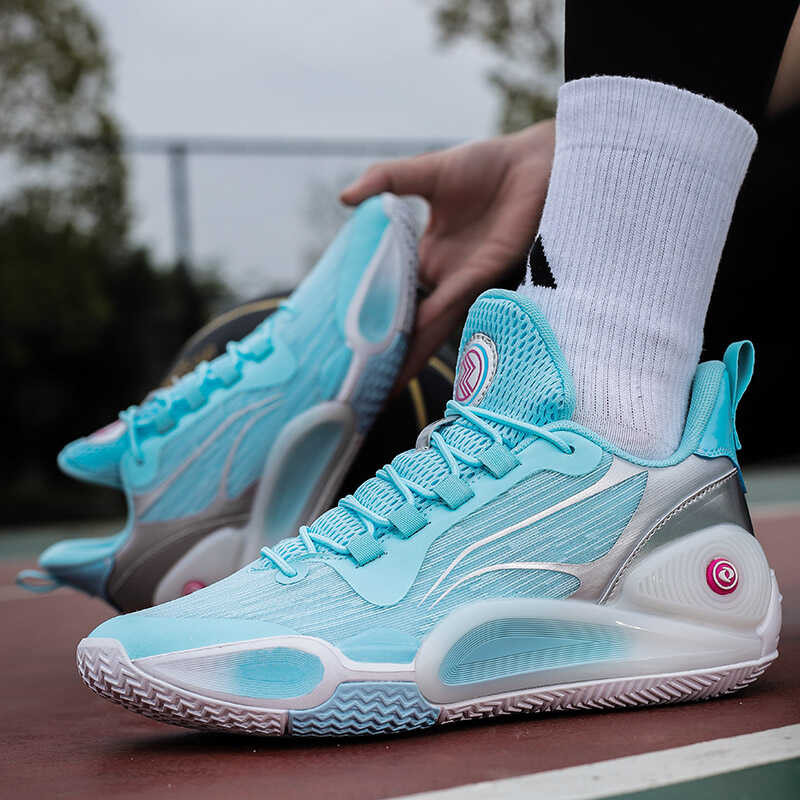 New Li-Ning Wade Flash 9 Basketball Shoes Men/Youth Breathable High ...