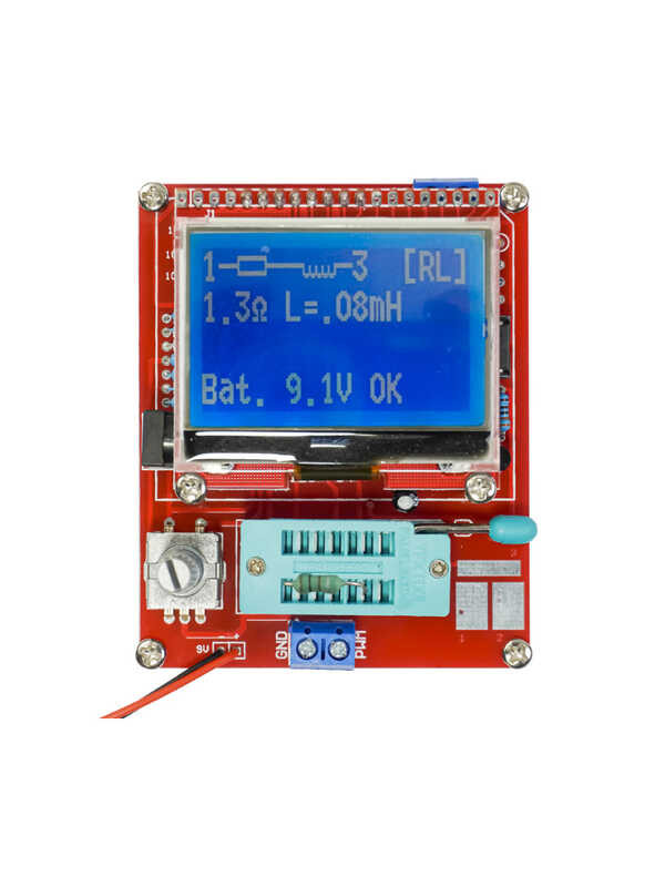 Graphic version transistor tester kit LCR diode ESR PWM square wave ...