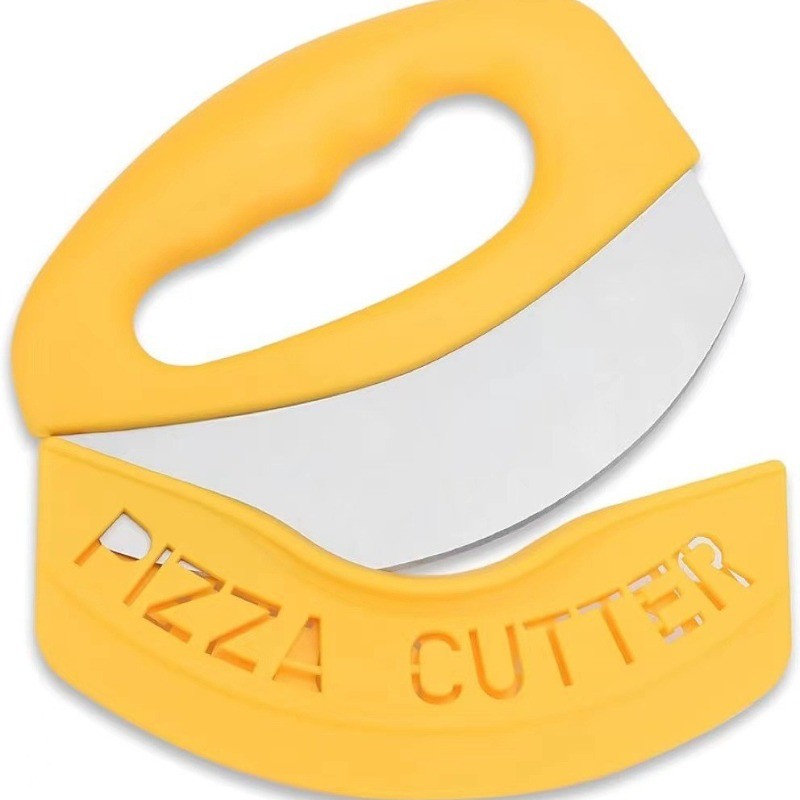 Stainless Steel Slicer Pizza Cutter Knife Semicircular Pizza Wheels ...