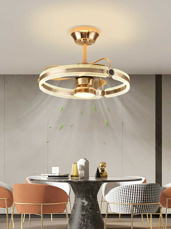 Restaurant 2025 new high-end ceiling fan intelligent voice simple ...