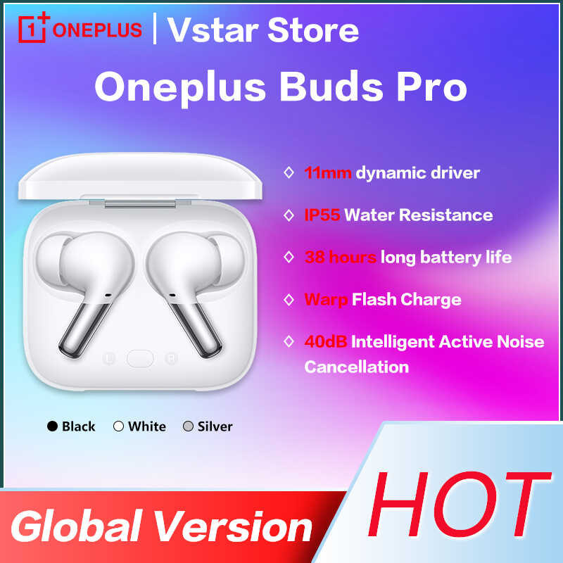 Global Version Oneplus Buds Pro TWS Ear Qi Certified Wireless Charge ...