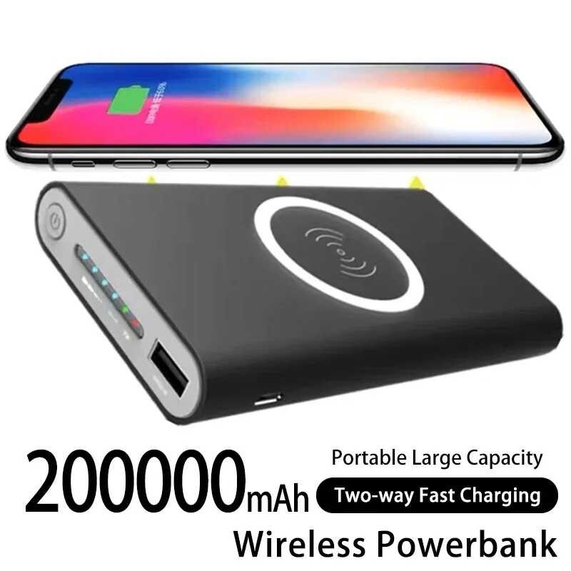 New Power Bank 200000Mah Wireless Bidirectional Fast Charging Power ...