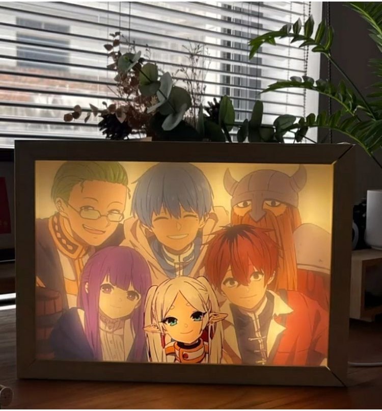 Frieren Beyond Journeys End Painting Lamp Frieren Figure Light Cool ...