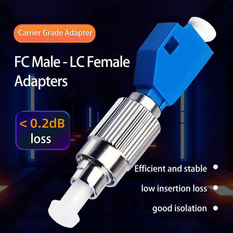 Female 10Pcs LC Upang FC Male Hybrid Converter Adapter Fc-Lc Para Sa Fiber Optical Power Meter ...