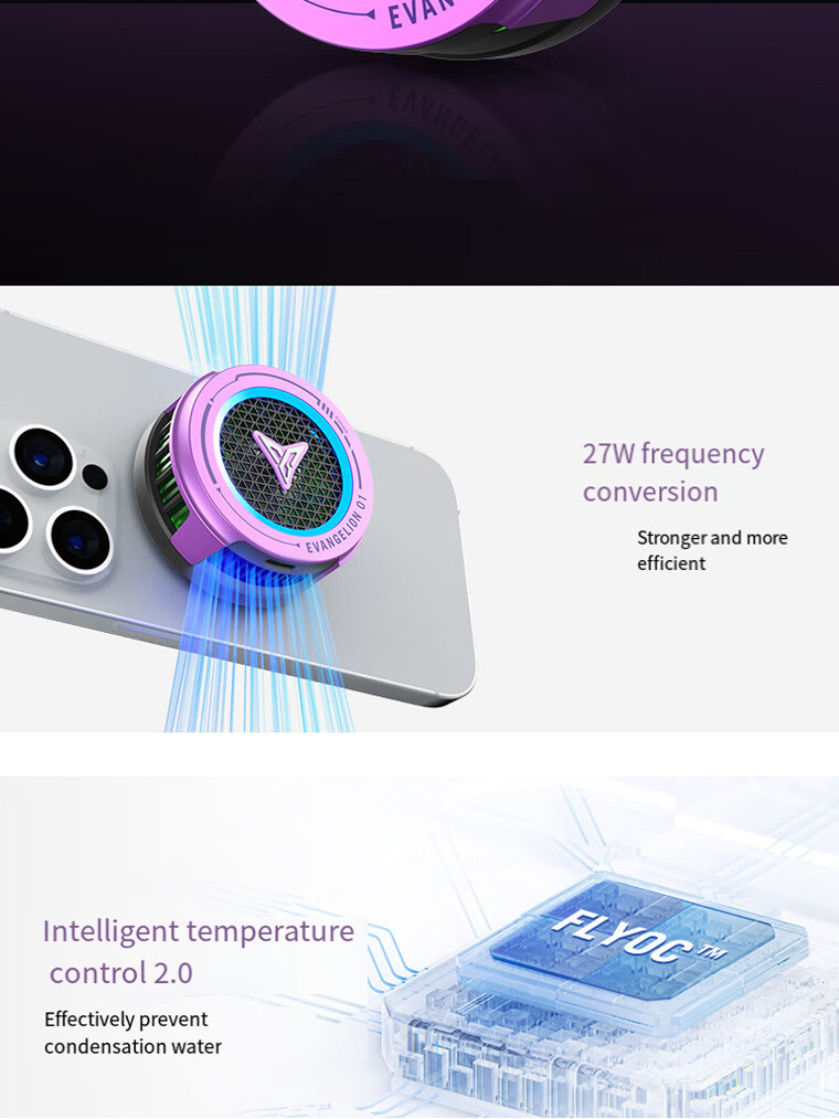 Flydigi B7X B6X B6 Mobile Gaming Cooling Fan Cooler Magnetic Suction ...