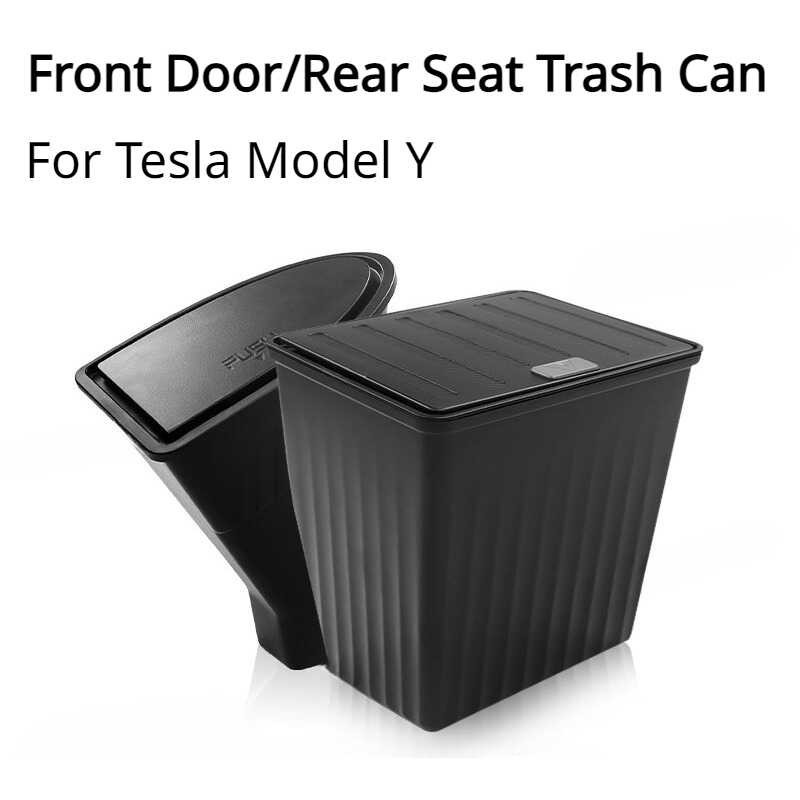 Sa Tesla Para Model Y Trash Can Door Rear Seat Trash Bin Under Seat ...