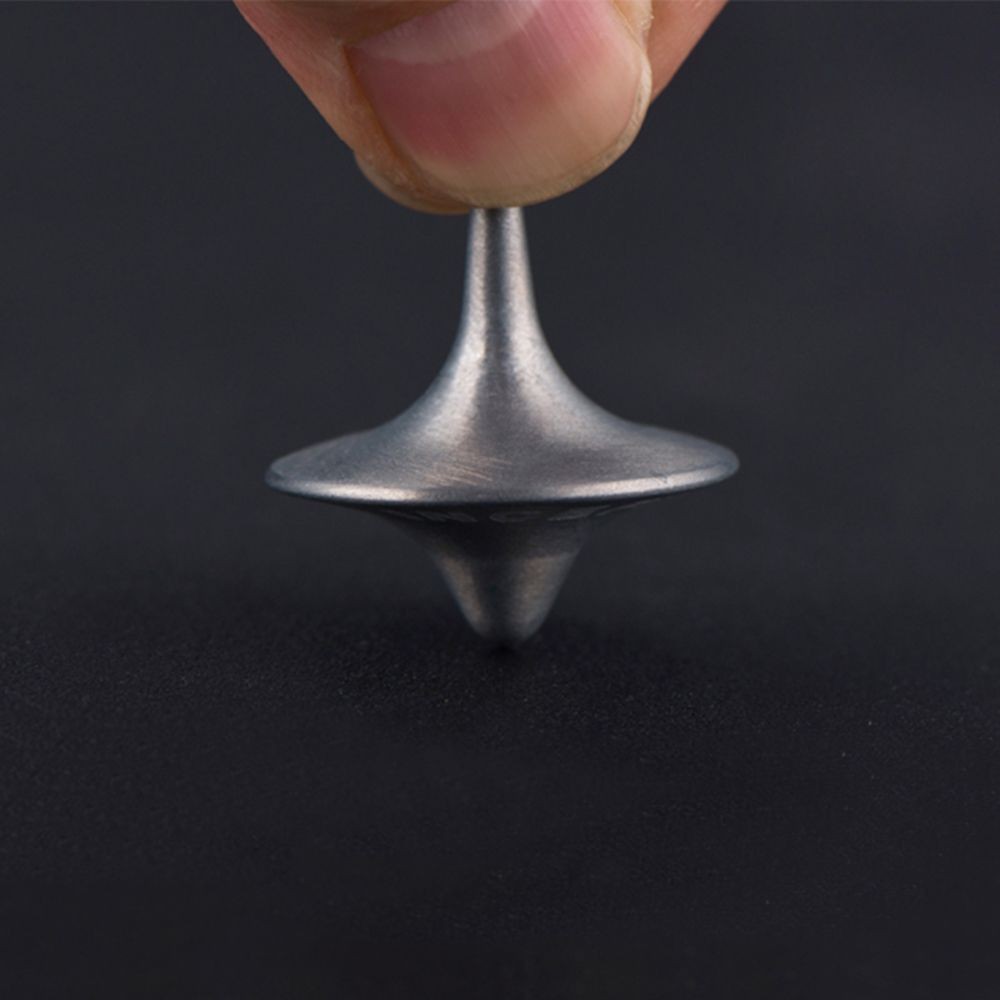Metal Gyro Great Accurate Silver Spinning Top Hot Movie Totem Print ...