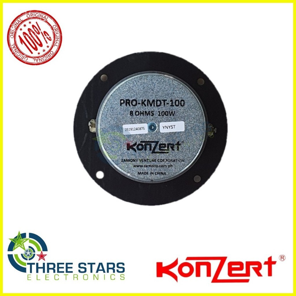 ๑ ⚽︎ 2O21 Original Konzert PRO-KMDT-100 8 Ohms 100W 4 Inches Metal Dome ...