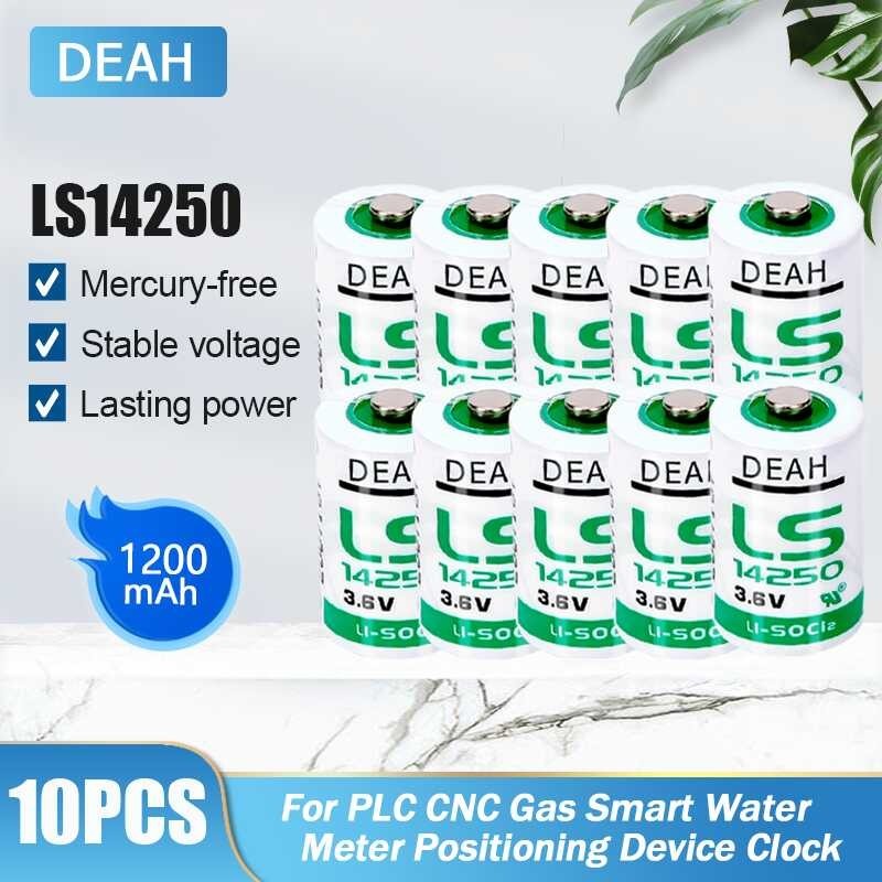 3.6V 14250 10Pcs Ls14250 1/2Aa Tl-5902 Primary Lithium For CNC Hine ...