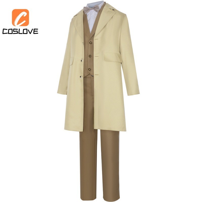 Good Omens Aziraphale Cosplay Clothing Full Set Costume Suit for Man ...