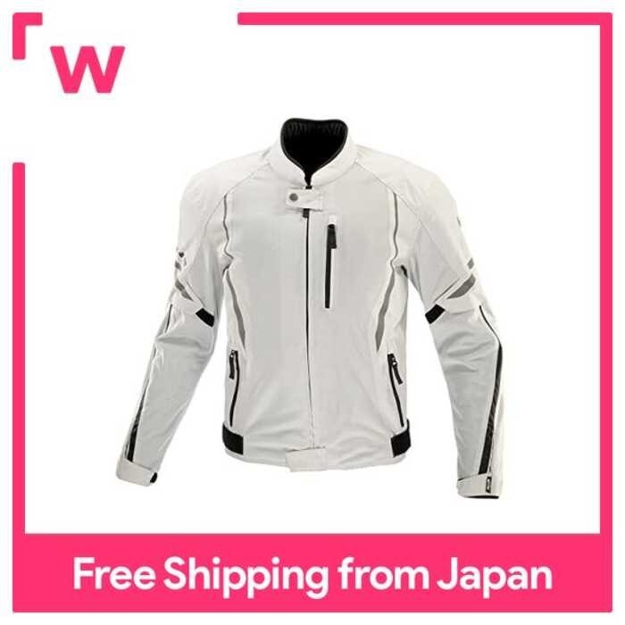 Komine Motorcycle Jk-1463 Protective Half Mesh Jacket 07-1463 Men's Light Grey Black XL | Shopee ...
