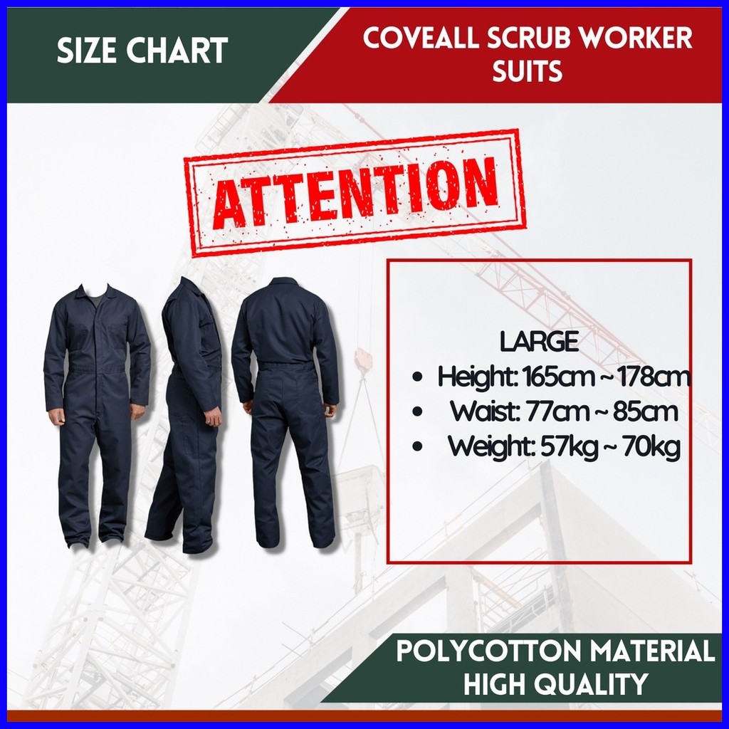 Industrial Quality Coverall Jump Suits with Hood Compartnent Mechanic ...