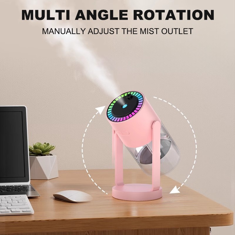 Rotating USB Air Humidifier Silent Atomizer Projection Lights and ...